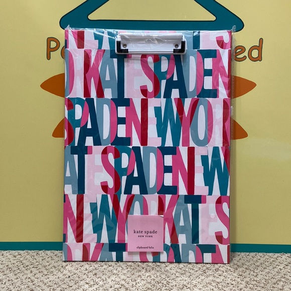 kate spade | Office | Kate Spade Layered Logo Clipboard Folio | Poshmark